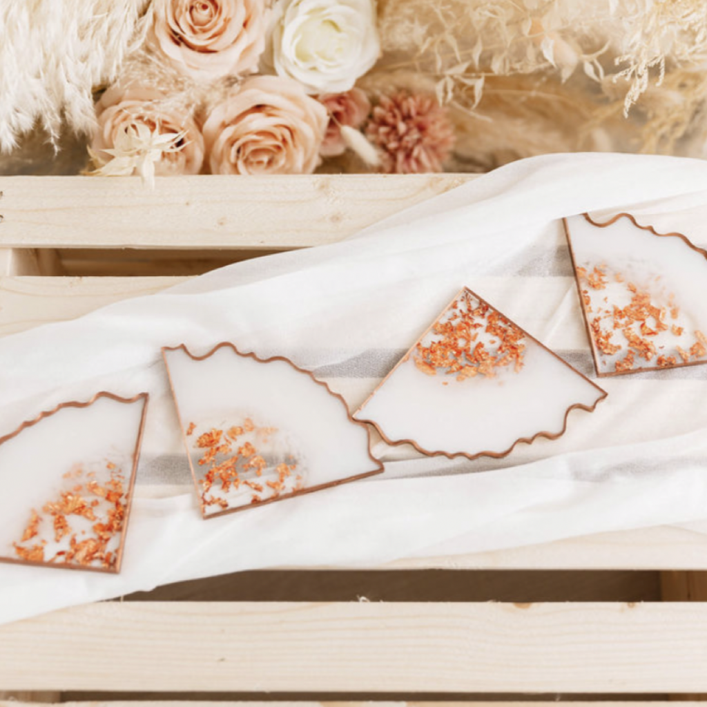 Rosabelle Puzzle Coasters - Art by Mirna